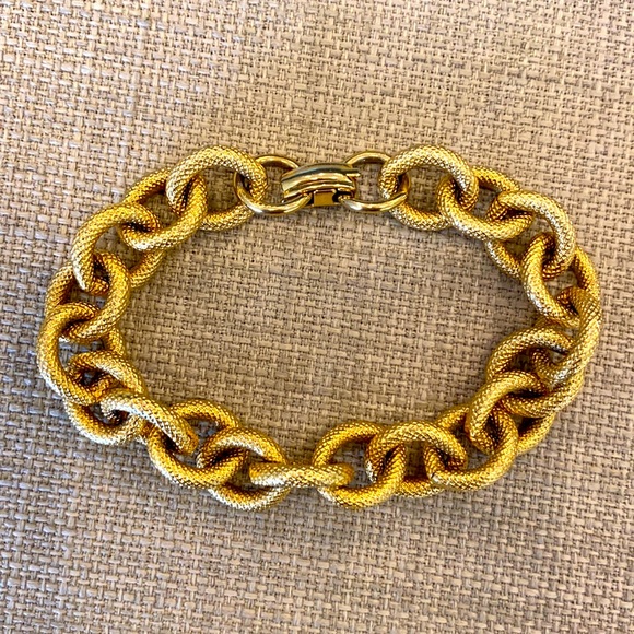Jewelry | Vintage Gold Chunky Chain Bracelet | Poshmark